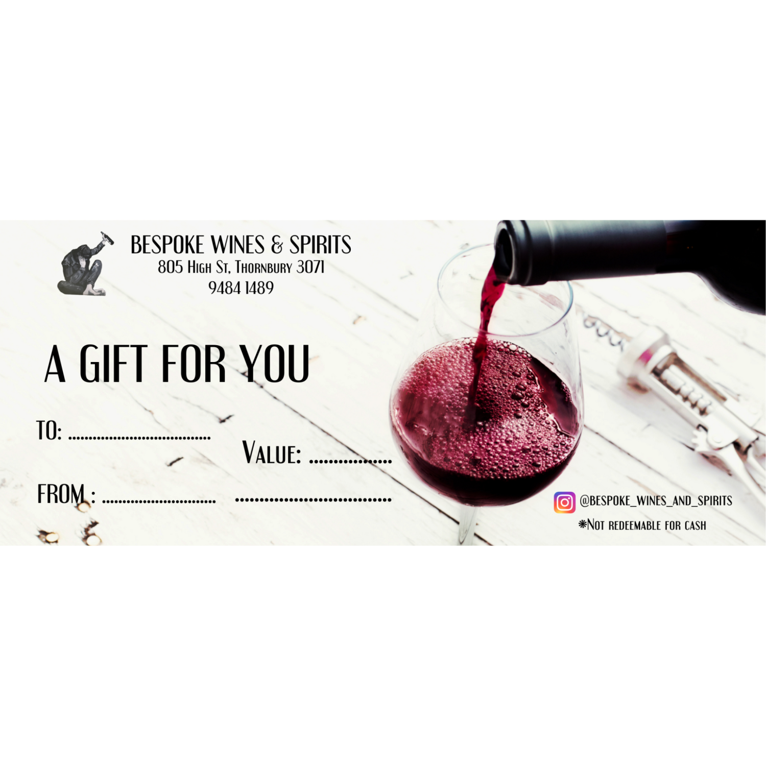 Bespoke Wines Online Gift Card – Bespoke Wines & Spirits